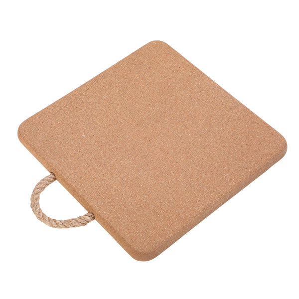 Deluxe Cork Trivet with Rope Handle Square 24 x 2cm - Wiltshire Australia