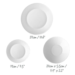 Pearl Ripple 12 Piece Dinner Set - Wiltshire Australia