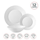 Pearl Ripple 12 Piece Dinner Set - Wiltshire Australia