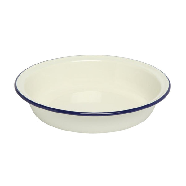 Enamel Round Pie Dish 19.5cm - Wiltshire Australia