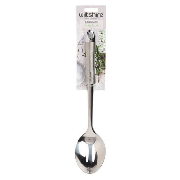 Industrial Stainless Steel Slotted Spoon - Wiltshire Australia